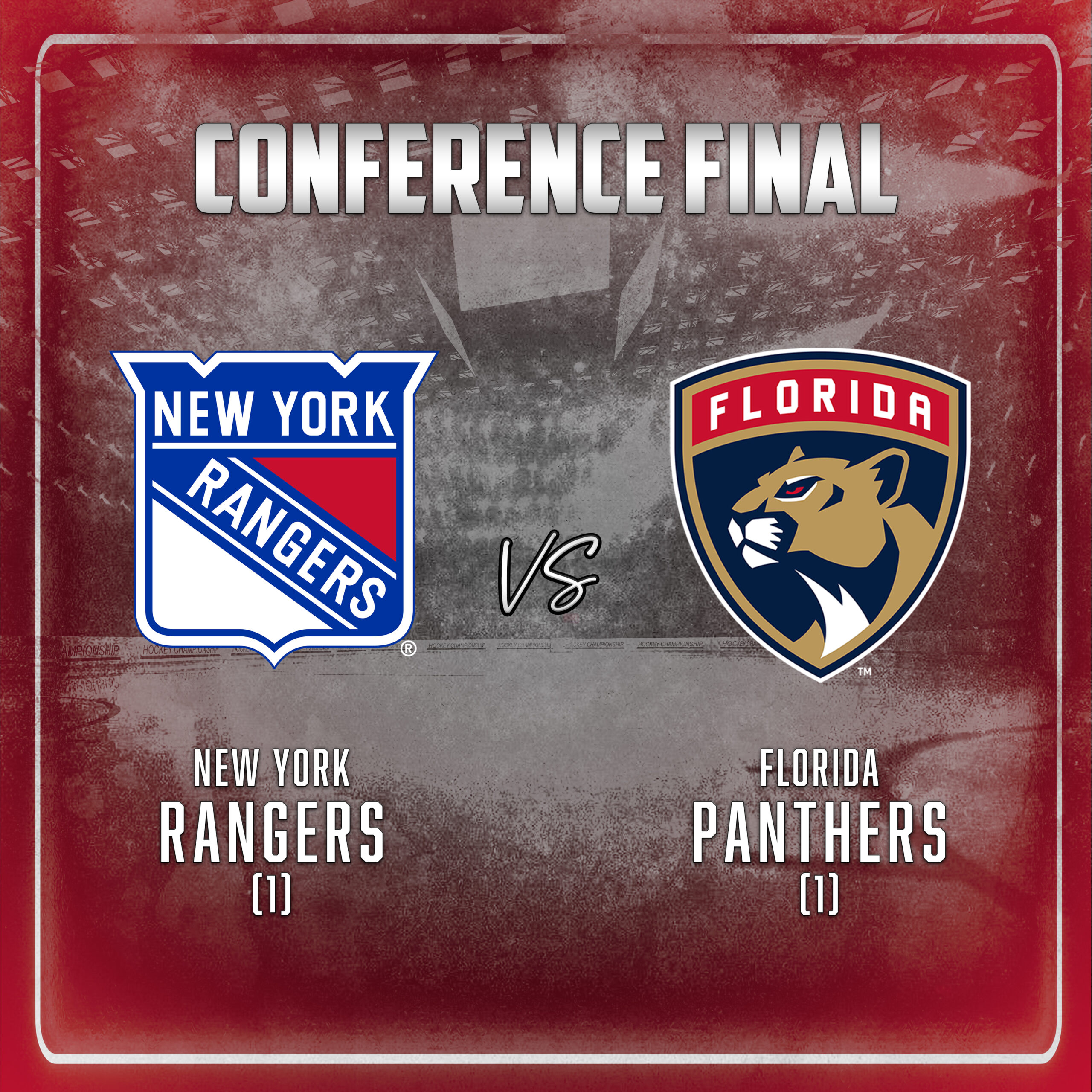 (1) Florida Panthers vs. (1) New York Rangers - Gameflows